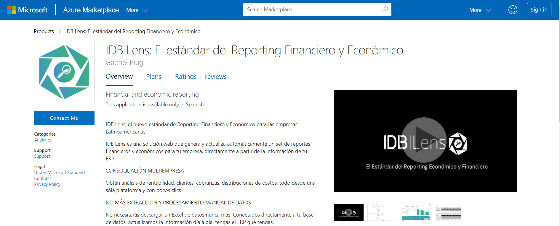 ¡Oficialmente en Azure Marketplace! - InDataBiz